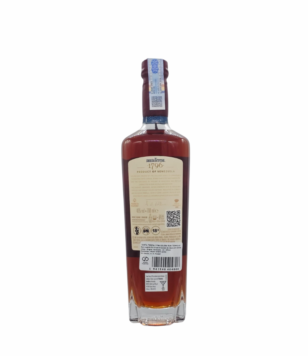 Santa Teresa 1796 Triple Aged Solera Rom 0.7L - Finebar