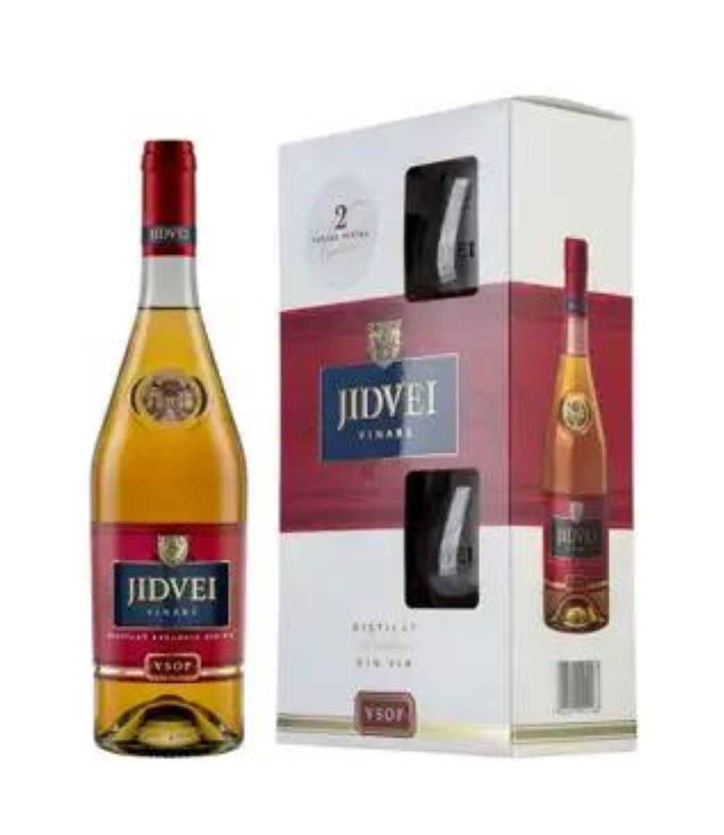 Jidvei Vinars VSOP 0.7L+2 Pahare - Finebar